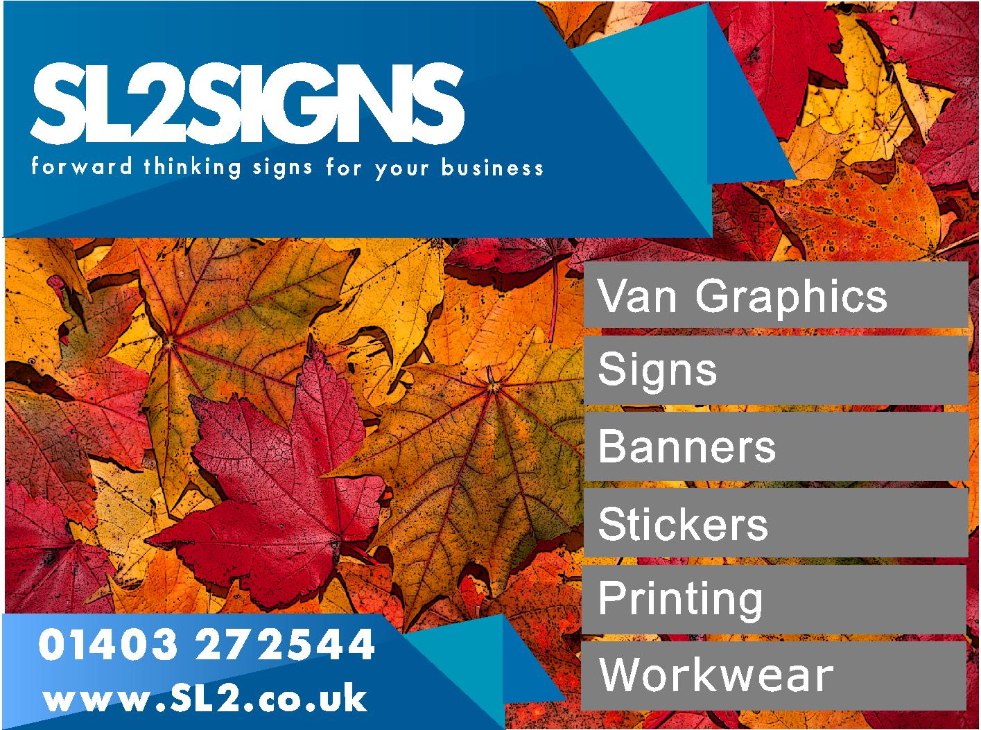 Revamp Your Office, Vehicle or Workwear This Autumn | SL2 Signs