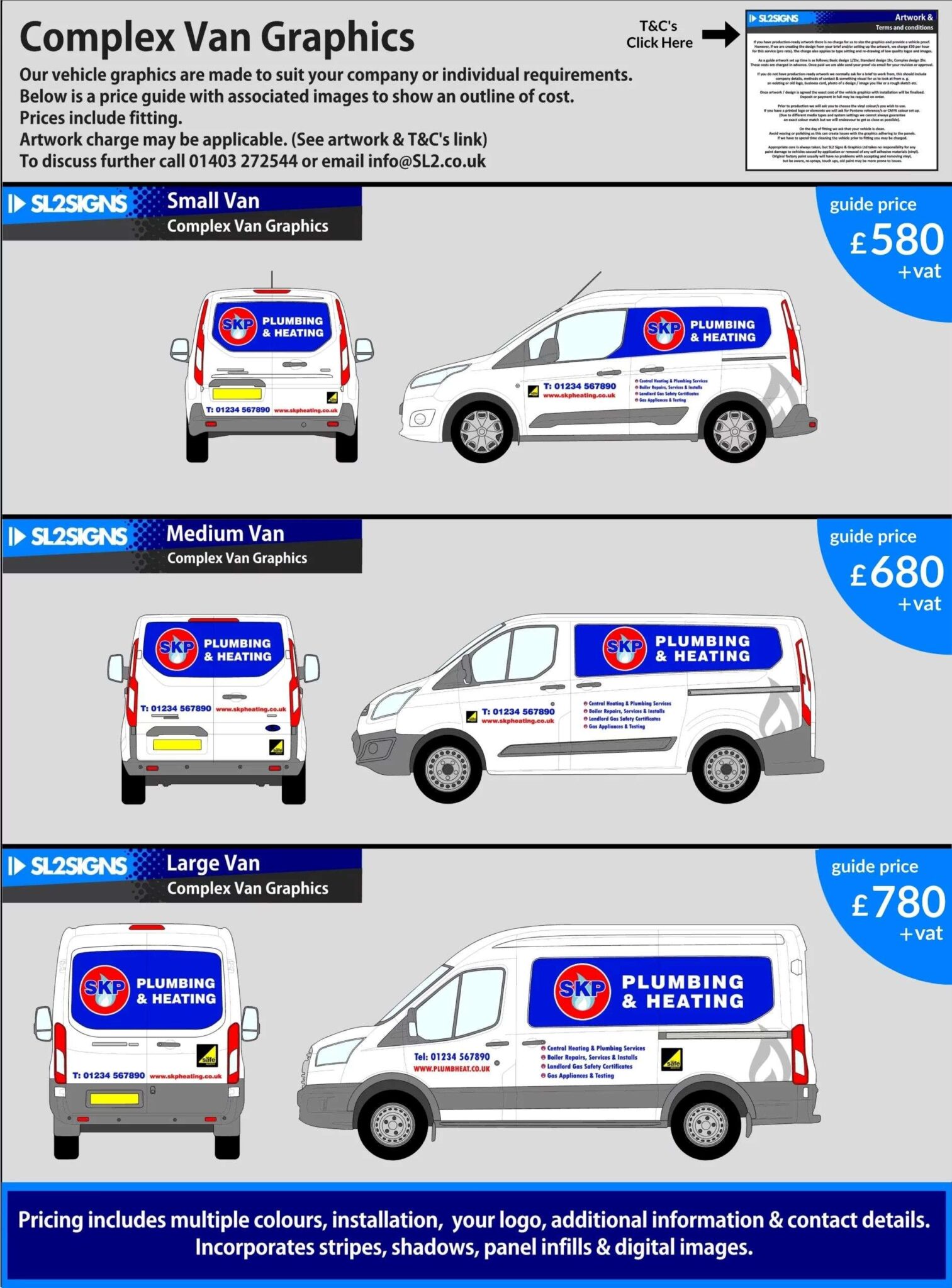 Van Graphics Price Guide | Vehicle Branding | SL2 Signs